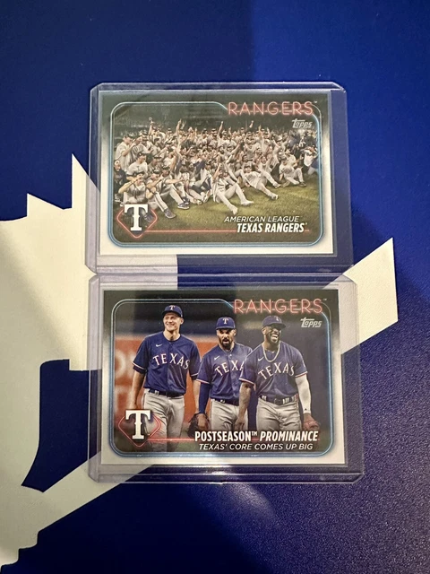 LOT DE PHOTOS 2024 Texas Rangers Postseason Prominence & World Series ...