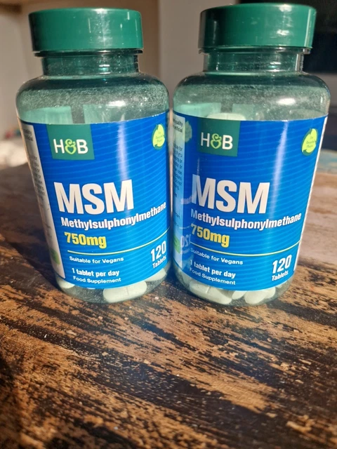 HOLLAND AND BARRETT Msm 750mg X 2 £8.00 - PicClick UK