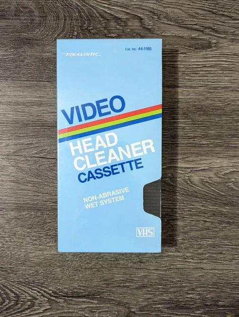 REALISTIC VIDEO HEAD Cleaner VHS Cassette Non Abrasive Wet System 44 ...