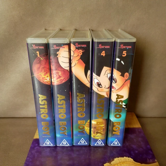 ASTRO BOY VHS Tapes x5 Volume 1, 2, 3, 4, 5 Anime - Siren - With ...