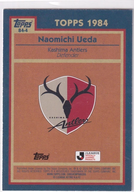 TOPPS 2024 J-LEAGUE J.League Fútbol No. 84-4 Naomichi Ueda Topps 1984 EUR 1,36 - PicClick ES