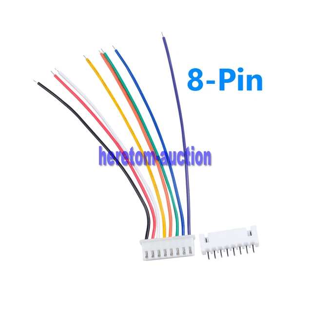 LOT JST-XH2.54MM WIRE Cable Connector 8 Pin Male Female Plug Socket 10 ...