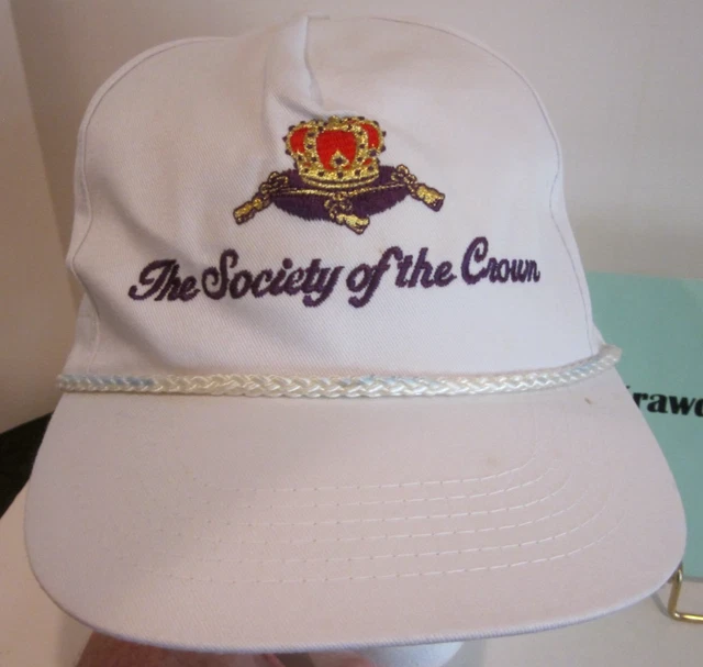 TRUCKER GOLF HAT ~1990'S Crown Royal Whiskey The Society Braided Rope ...