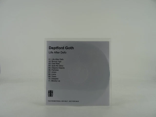 DEPTFORD GOTH LIFE AFTER DEFO (395) 11 Track Promotional CD Album plus ...