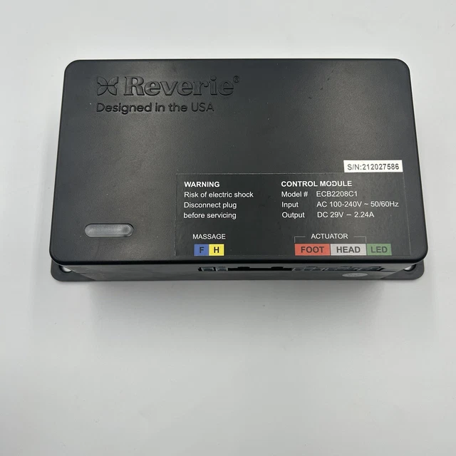 REVERIE - ADJUSTABLE Bed Control Box - ECB2208C1 - Tested & Working! £ ...