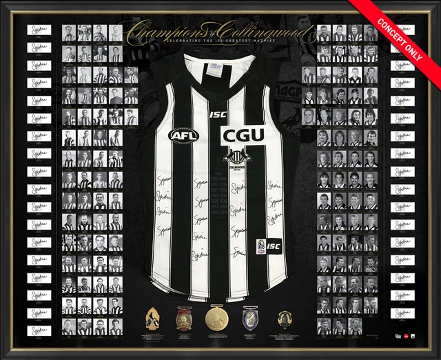 COLLINGWOOD SIGNED 125TH Anniversary Official AFL Jumper x 64 ...