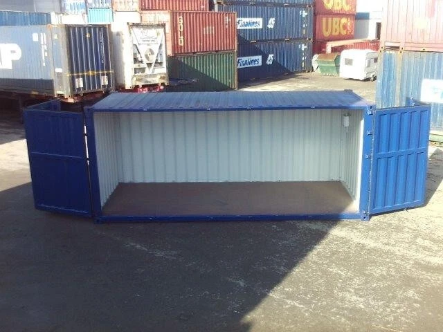 20 FT STORAGE / Shipping Container with FULL Side Bi-folding Opening ...