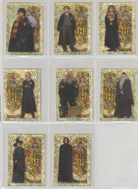 HARRY POTTER PANINI Stickers Philosopher's Stone 8 Gold Foil Holograms ...