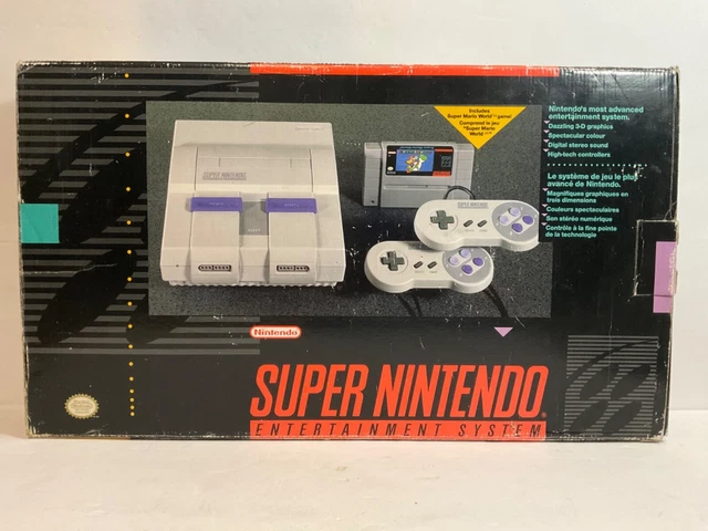 VINTAGE SUPER NINTENDO SNES Video Game Console Box Only w/ Foam Insert ...