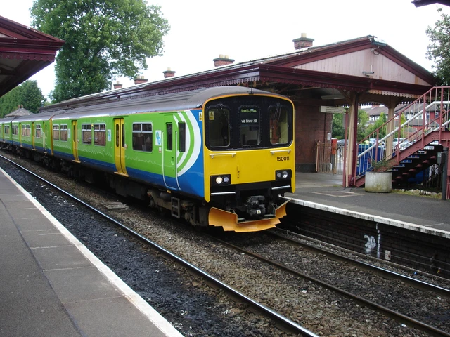 RAILWAY PHOTO CLASS 150 DMU 12x8 (A4) Shirley Station and 'Sprinter ...