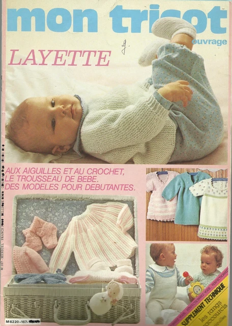 LIVRE CATALOGUE TRICOT CROCHET LAYETTE ANCIEN COLLECTION 1980 Catalogue ...