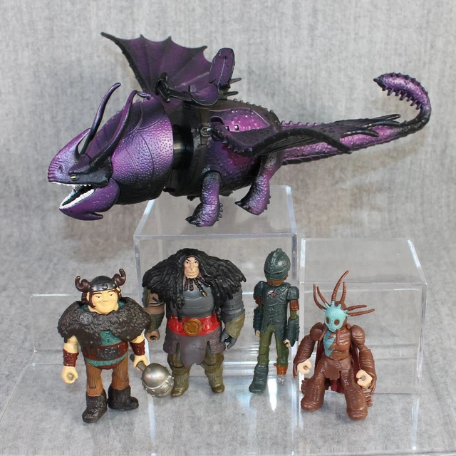 HOW TO TRAIN YOUR DRAGON HTTYD Dreamworks Skullcrusher & Action Figures ...