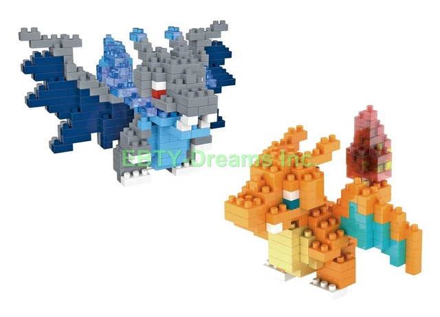 SET OF 2 Charizard X, Charizard Educational DIY Model Mini Building ...