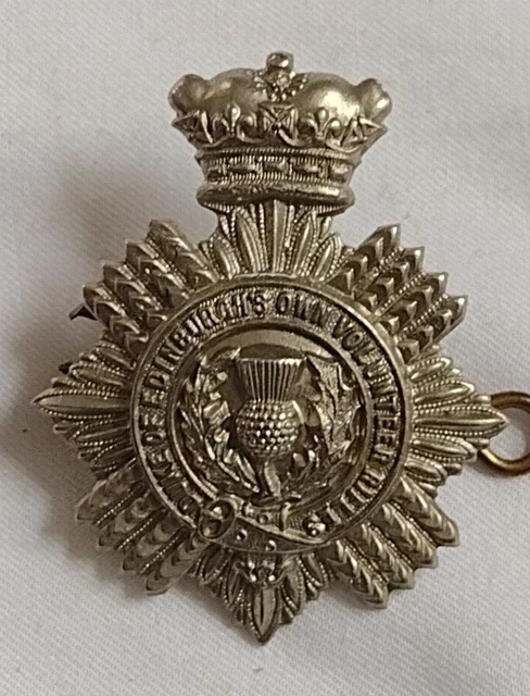VICTORIAN DUKE OF Edinburgh's Own Volunteer Rifles Cap Badge QVC 2 Lugs ...