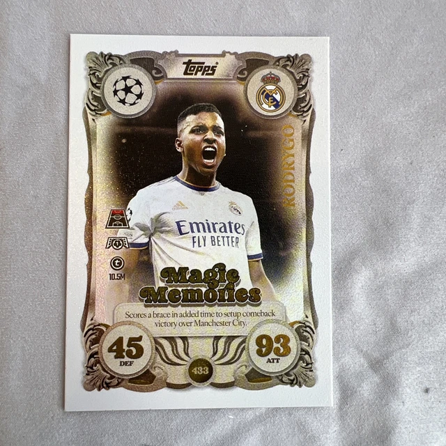 RODRYGO MAGIC MEMORIES Match Attax 25/26 Card # 433. NEW £4.10 ...