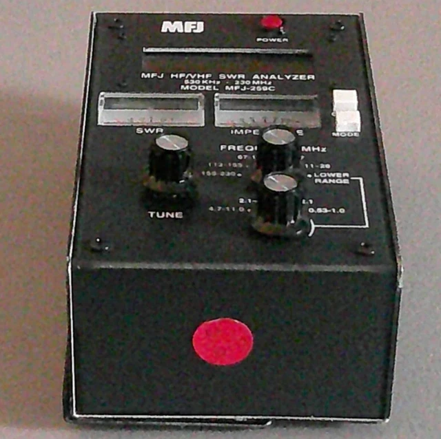 MFJ MFJ-259C HF/VHF 530KHz-230MHz SWR Antenna Analyzer works great ...