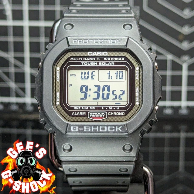 CASIO G-SHOCK GW-5000 (U) Solar Atomic / MB6 vis carrée noir GW-5000U-1 ...