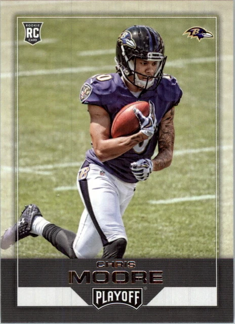 CARTE DE FOOTBALL des séries éliminatoires 2016 #262 Chris Moore RC EUR ...