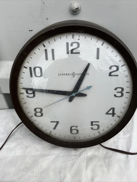 AMERICAN GENERAL ELECTRIC Factory Workshop Electric Wall Clock ...