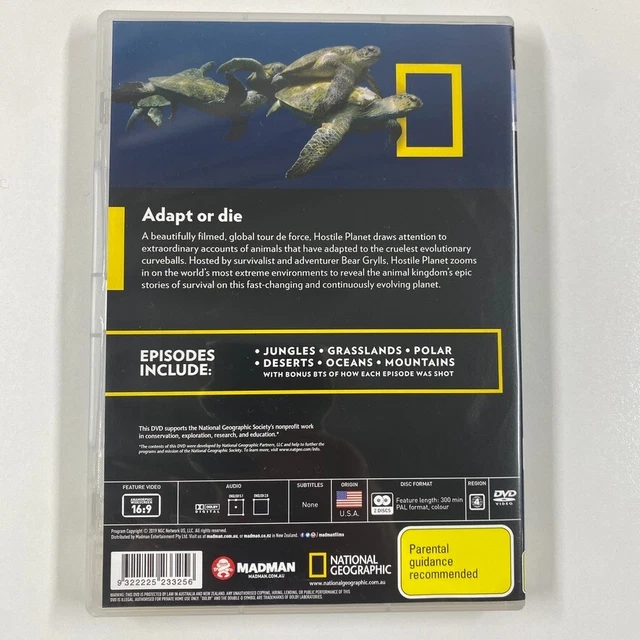 HOSTILE PLANET - Bear Grylls- National Geographic (DVD) Australia ...