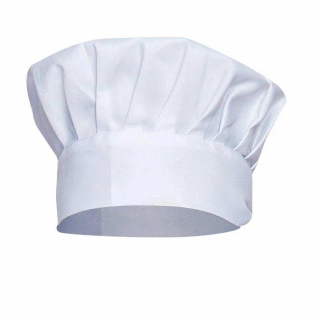 CHEF HAT BAKER Kitchen Cook Restaurant Catering Cap Men Women White Red ...
