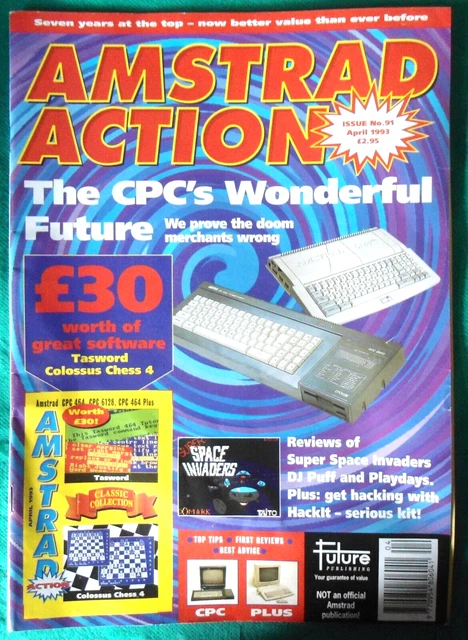 AMSTRAD ACTION COMPUTER Magazine For CPC etc APRIL 1993 Vintage Computing £4.99 - PicClick UK