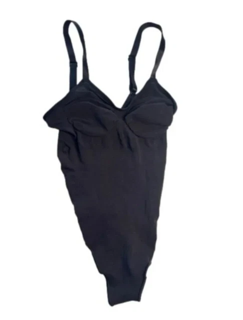 NWOT SKIMS SCULPTING Thong Bodysuit XXS XS Black Onyx MSRP $70 £52.60 ...