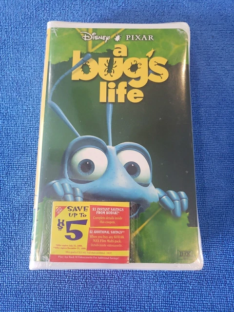 A BUG'S LIFE (VHS, 1998) Walt Disney Home Video Pixar Flik Sealed ...