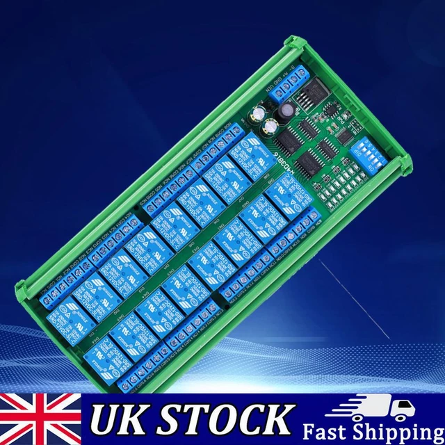 USEFUL 16 CHANNEL DC 12V RS485 Relay Board RS485 Relay Module Switch ...