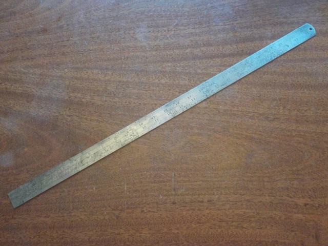 VINTAGE RABONE CHESTERMAN No.718. 24 Inch Steel Contraction Rule Tool £ ...