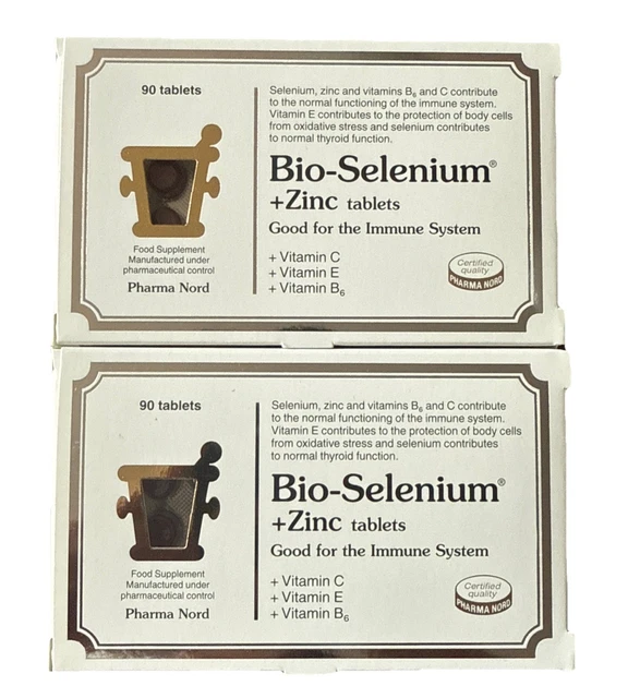 2 XPHARMA NORD Bio-Selenium Plus Zinc Vitamin C,E,B6 90X2=180 Tablets ...