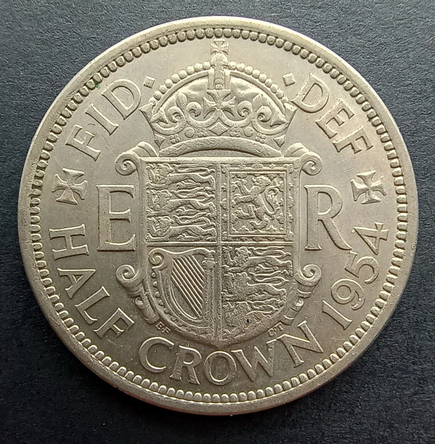 1954 QUEEN ELIZABETH II Half Crown British Coin £5.00 - PicClick UK