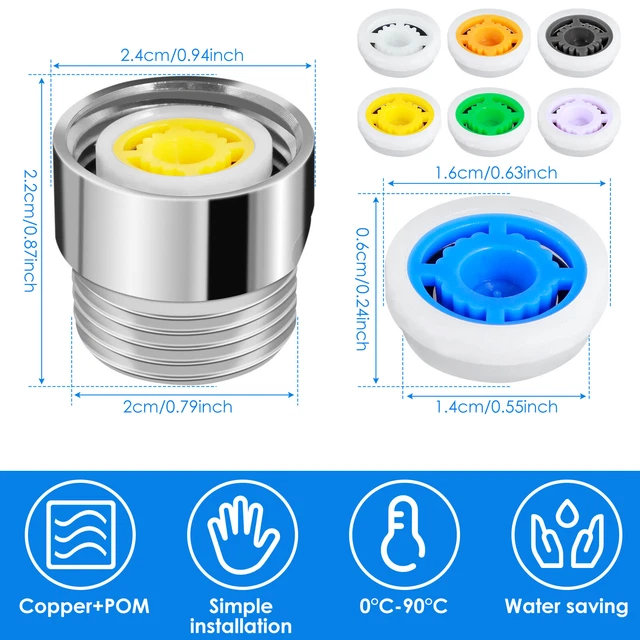 SHOWER FLOW REDUCER Limiter Shower Head Flow Control Valve Water Flow ...