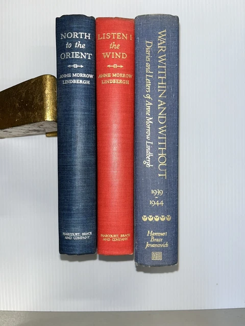 3 HC W/DJ books by Anne Morrow Lindbergh. 1st Ed, 3rd print, 2nd print ...