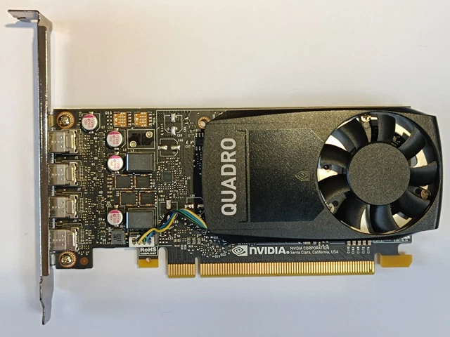 NVIDIA QUADRO P1000 4GB Workstation Professional Graphics Card GPU w FH ...