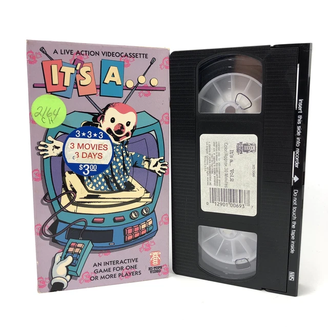 VINTAGE HI TOPS VHS VCR Video Its A Live Action Video Cassette Vol 2 ...
