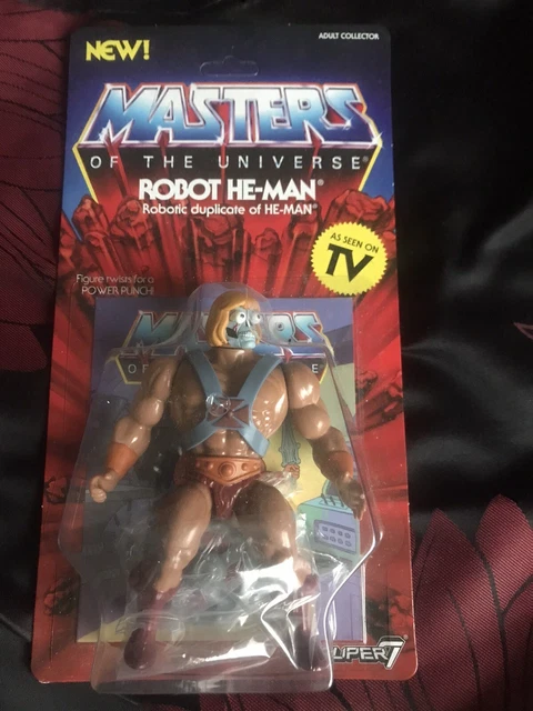 SUPER7 MASTERS OF The Universe Retro Action Figure Robot He Man 2019 £ ...