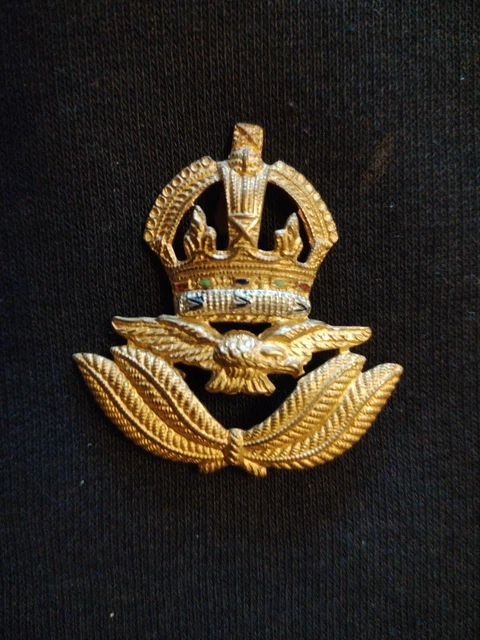 WW2 RAF OFFICERS King’s Crown Beret Badge 1943 - 1952 £33.46 - PicClick UK