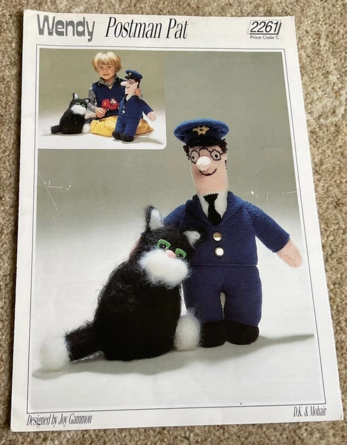 POSTMAN PAT AND Jess The Cat knitting pattern £1.50 - PicClick UK