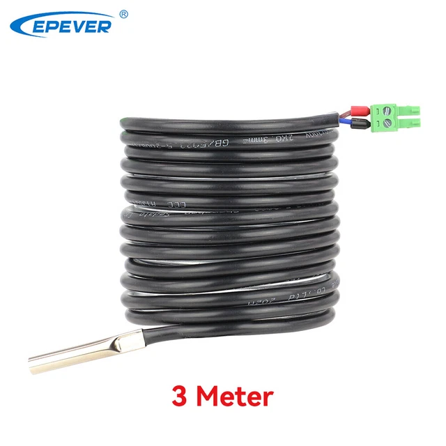 EPEVER SOLAR CHARGE Controller Battery Temperature Sensor RTS300R47K3 ...