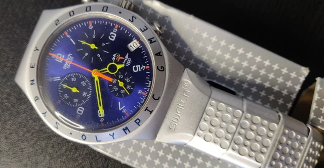 SWATCH IRONY ALUMINIUM Olympic Sydney 2000 watch." Stunning condition ...