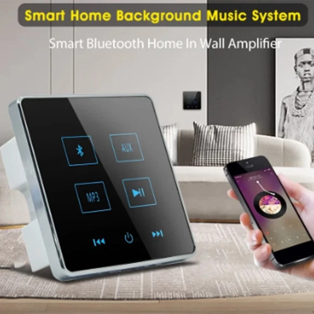 HOME THEATER BLUETOOTH Wall Amplifier Screen Music Panel Home ...