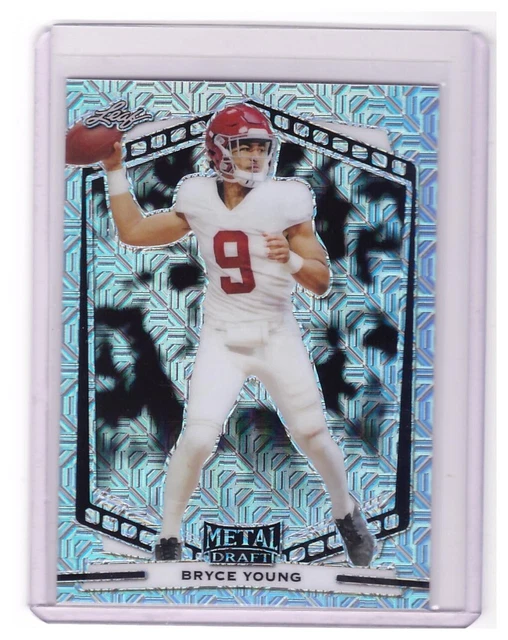 2023 LEAF METAL Draft Bryce Young Panthers Panthers Mojo Prizm Card SP ...