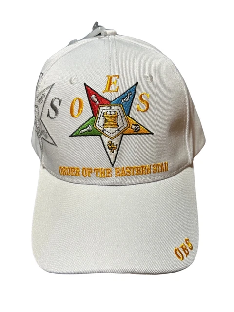 ORDER OF THE Eastern Star OES Hat-White-Style 2-New! £9.18 - PicClick UK