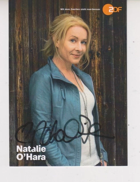 CARTOLINA AUTOGRAFATA ZDF Natalie O'Hara Der Bergdoktor SOKO ARD scena ...