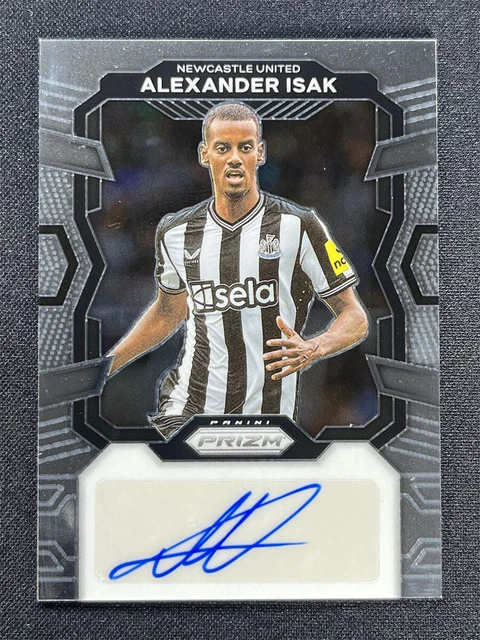 2023-24 PANINI PRIZM Premier League Alexander Isak Signatures Base Auto ...