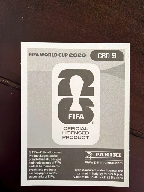2026 PANINI FIFA World Cup Sticker Luka Modric CRO 9 £4.53 - PicClick UK