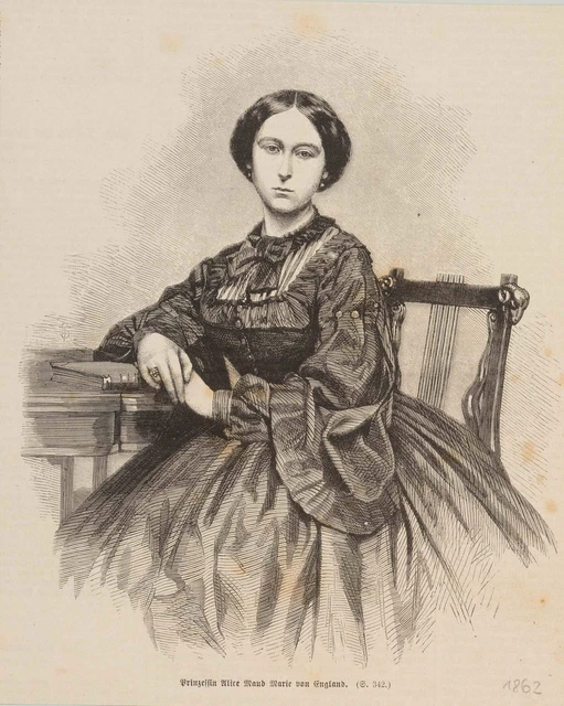 PRINZESSIN ALICE VON England, 1863, HSt. Biedermeier Unbekannt (19.Jhd ...