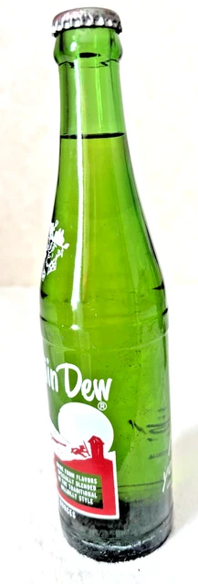 RARE-FULL 1965 ACL-MOUNTAIN🌋DEW-DEWSHINE Country!-10oz-Green Glass Soda ...