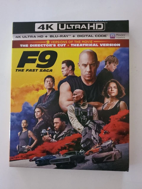 F9 The Fast Saga 4k Ultra Hd Blu Ray Con Cover Slipcover No Digitale